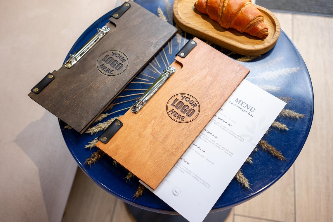 Restaurant Menu Cover, Wine list menu cover, Wooden Bar Menu, Menu ...