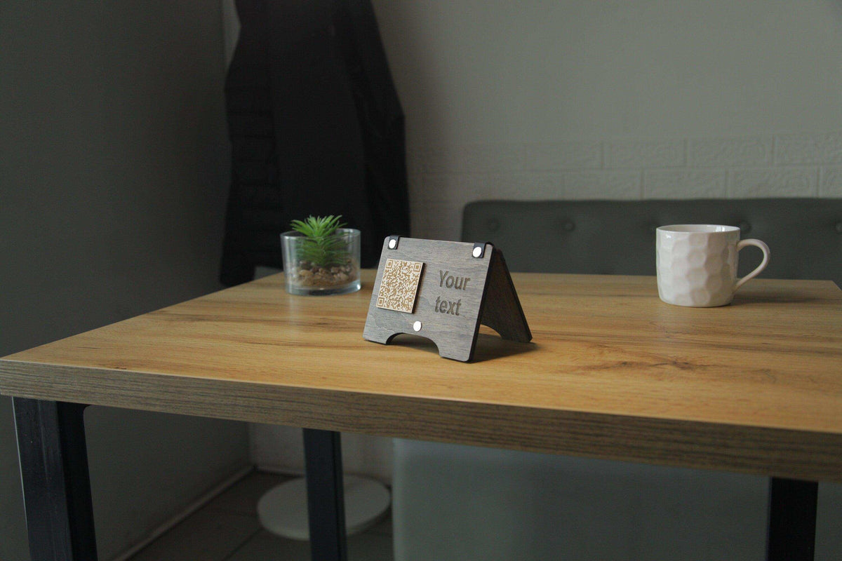 Custom QR Code Sign for Restaurant Tables, Video | KyivWorkshop
