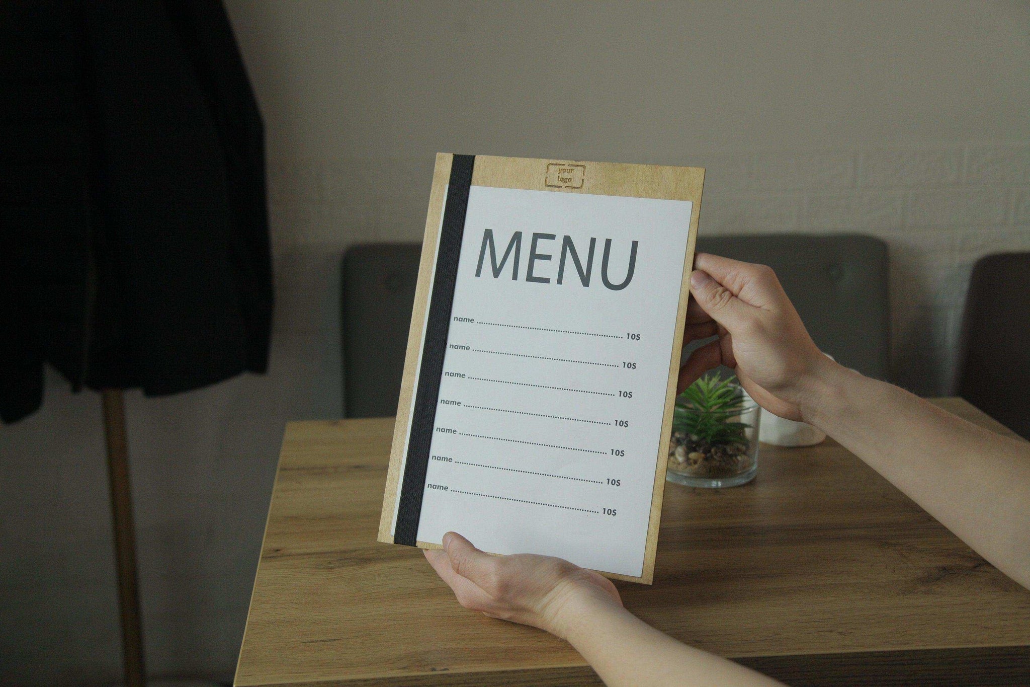 Classic Wooden Restaurant Menu Cover, Video - Kyivworkshop